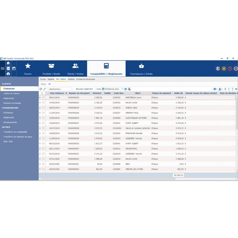 Logiciel EBP Gestion Commerciale Pro 2020